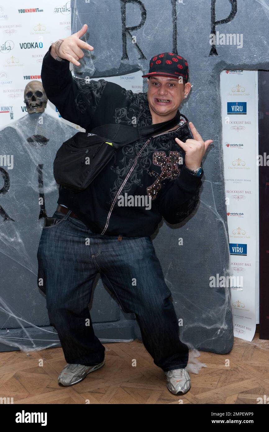 DJ Talent (aka Anthony Ghosh) arrives at Bloodlust Ball held at Hampton ...