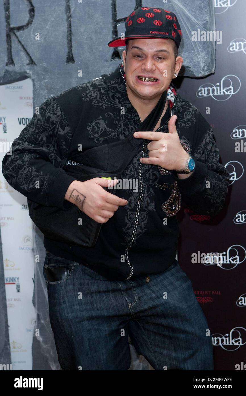 DJ Talent (aka Anthony Ghosh) arrives at Bloodlust Ball held at Hampton ...