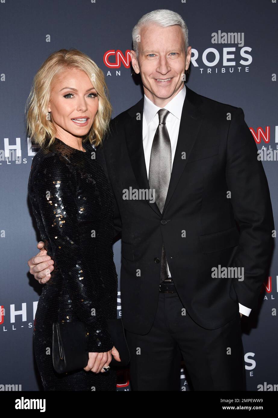 Co-hosts Kelly Ripa, left, and Anderson Cooper attend the 11th annual ...