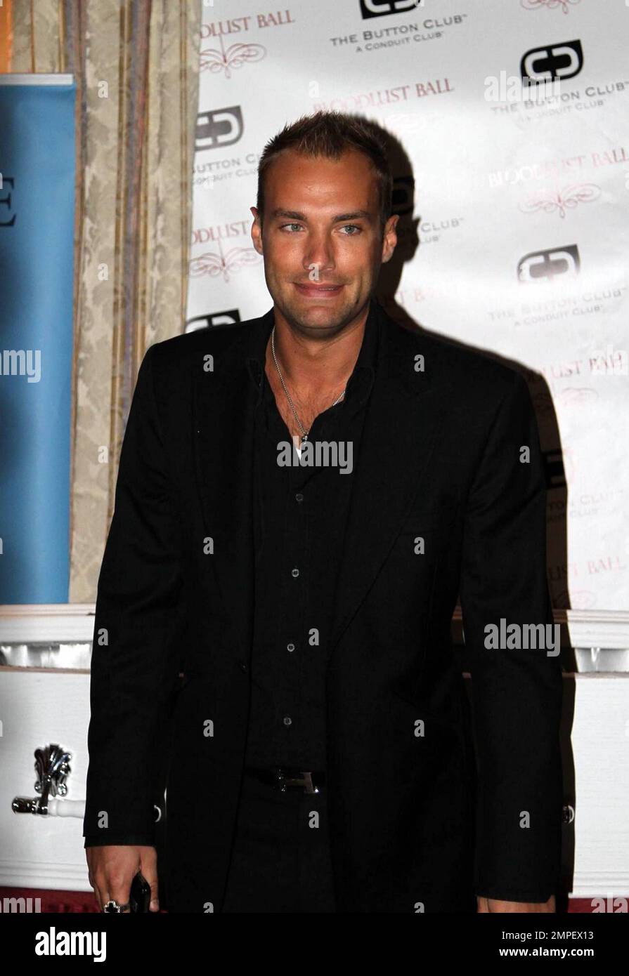 Callum Best at at the Bloodlust Ball, Hampton Court, UK, 10/31/09 Stock ...