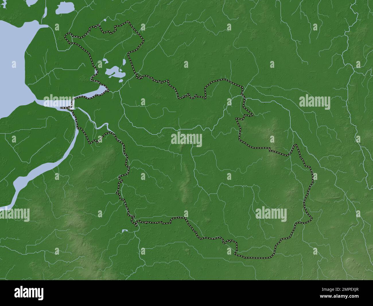 Overijssel, province of Netherlands. Elevation map colored in wiki ...