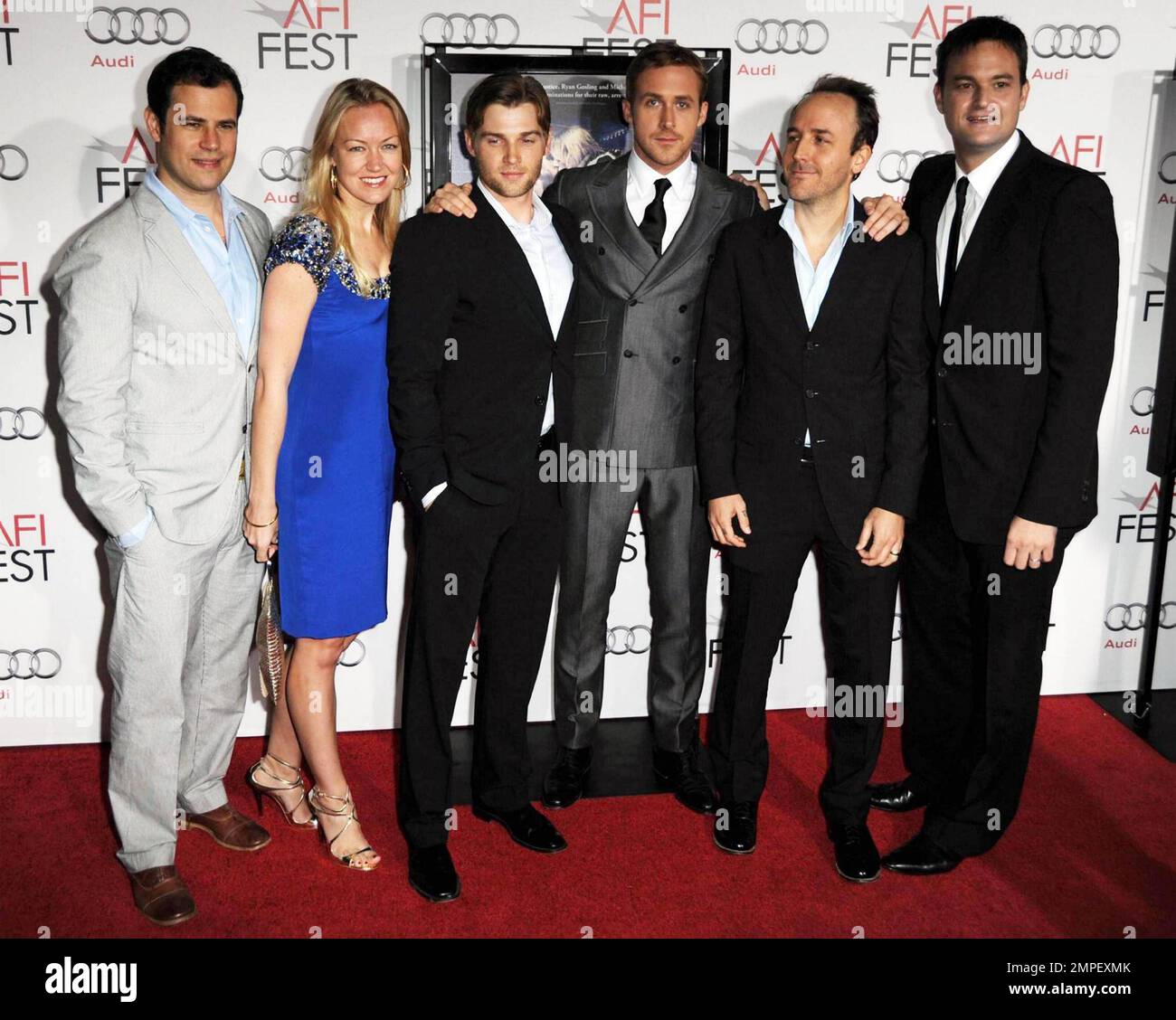 (L-R) Producers Alex Orlovsky, Lynette Howell, Actor Mike Vogel, actor ...