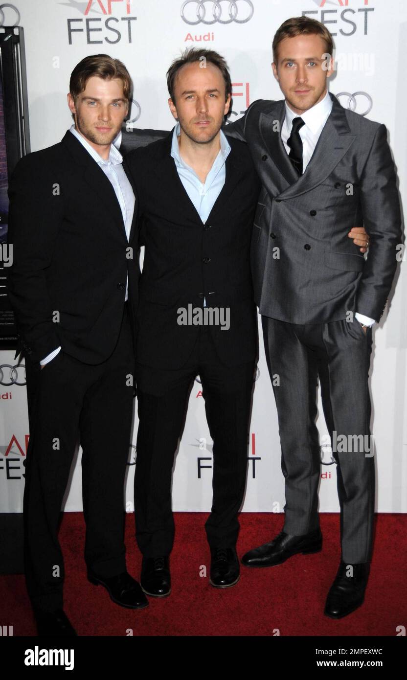 Actor Mike Vogel, Producer Derek Cianfrance, and actor Ryan Gosling ...