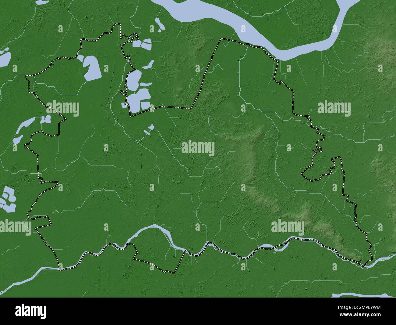 Utrecht, province of Netherlands. Elevation map colored in wiki style ...