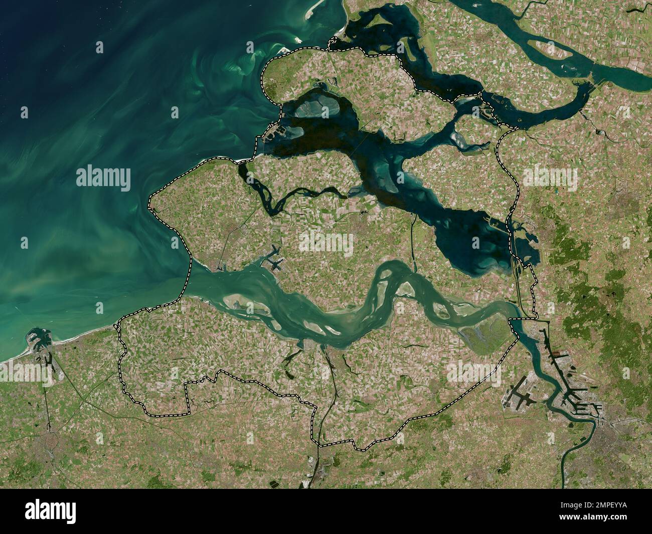 Map Zeeland Netherlands