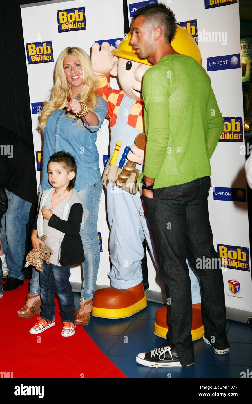 Nicola Mclean and Tommy Williams arrive with their son Rocky at the ...