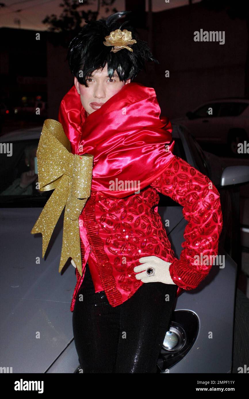 EXCLUSIVE!! Bobby Trendy poses in a very festive outfit near his store ...