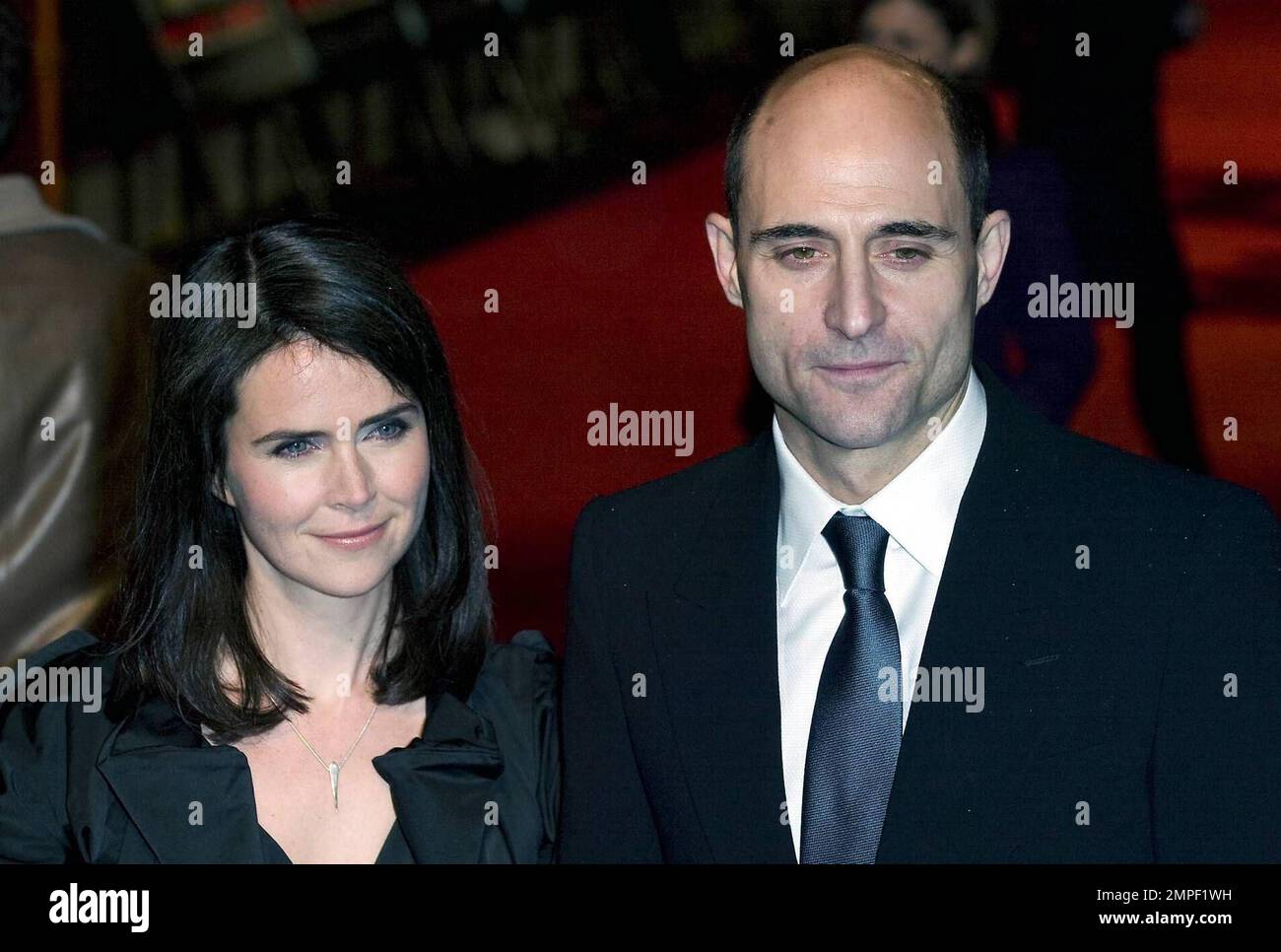 Mark Strong and Wife attends the UK premiere of "Body of Lies" at the ...