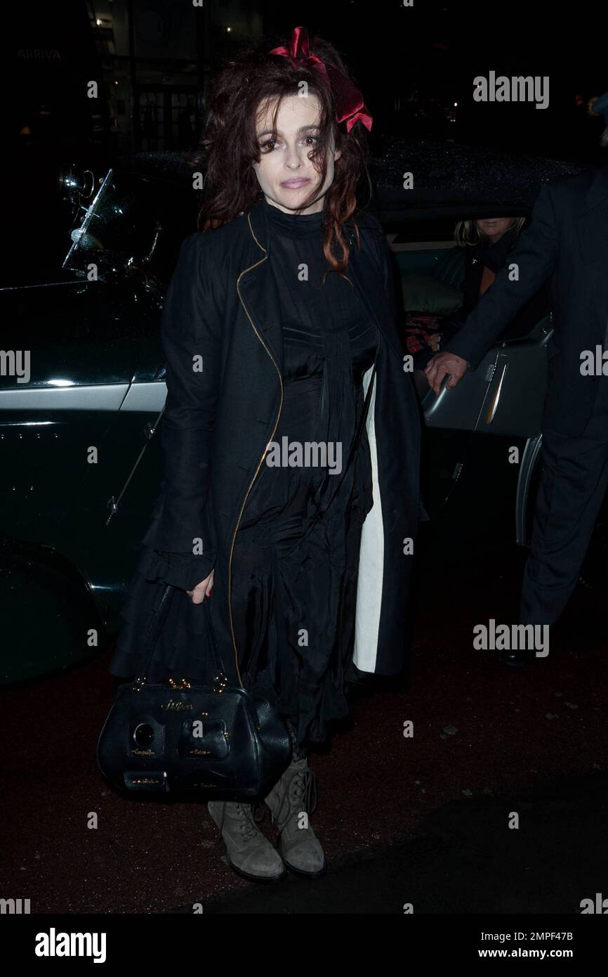 Helena Bonham Carter arrives at Burlington Arcade to illuminate the ...
