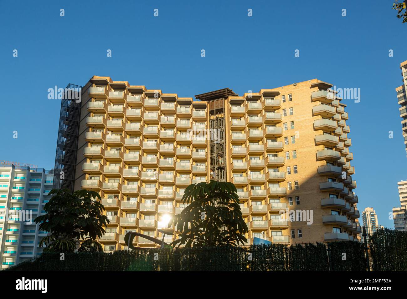 The hotel Rio Park, Benidorm Stock Photo - Alamy