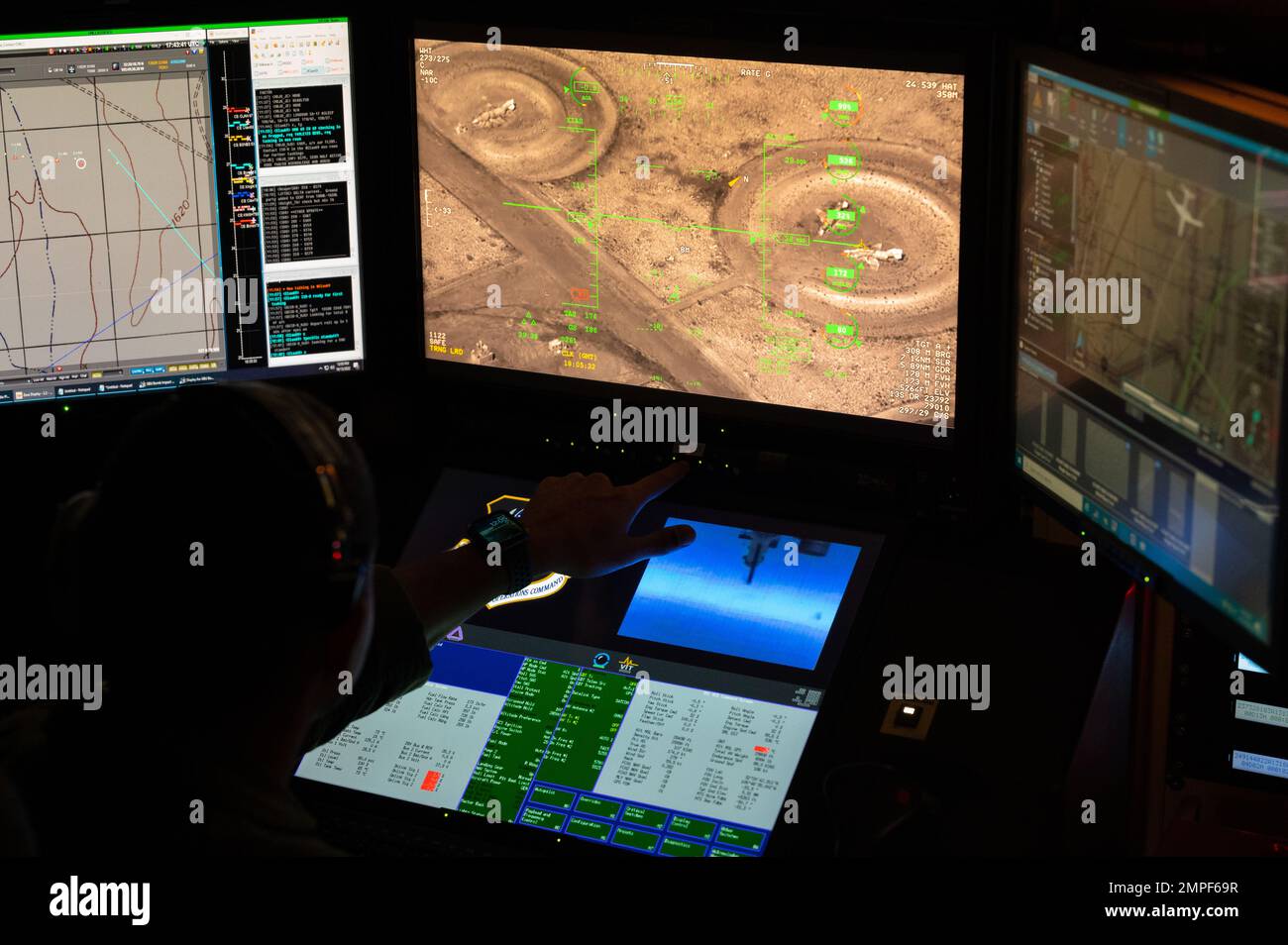 U.S. Air Force 2nd Lt. Cristino Garcia, 6th Attack Squadron MQ-9 Reaper ...