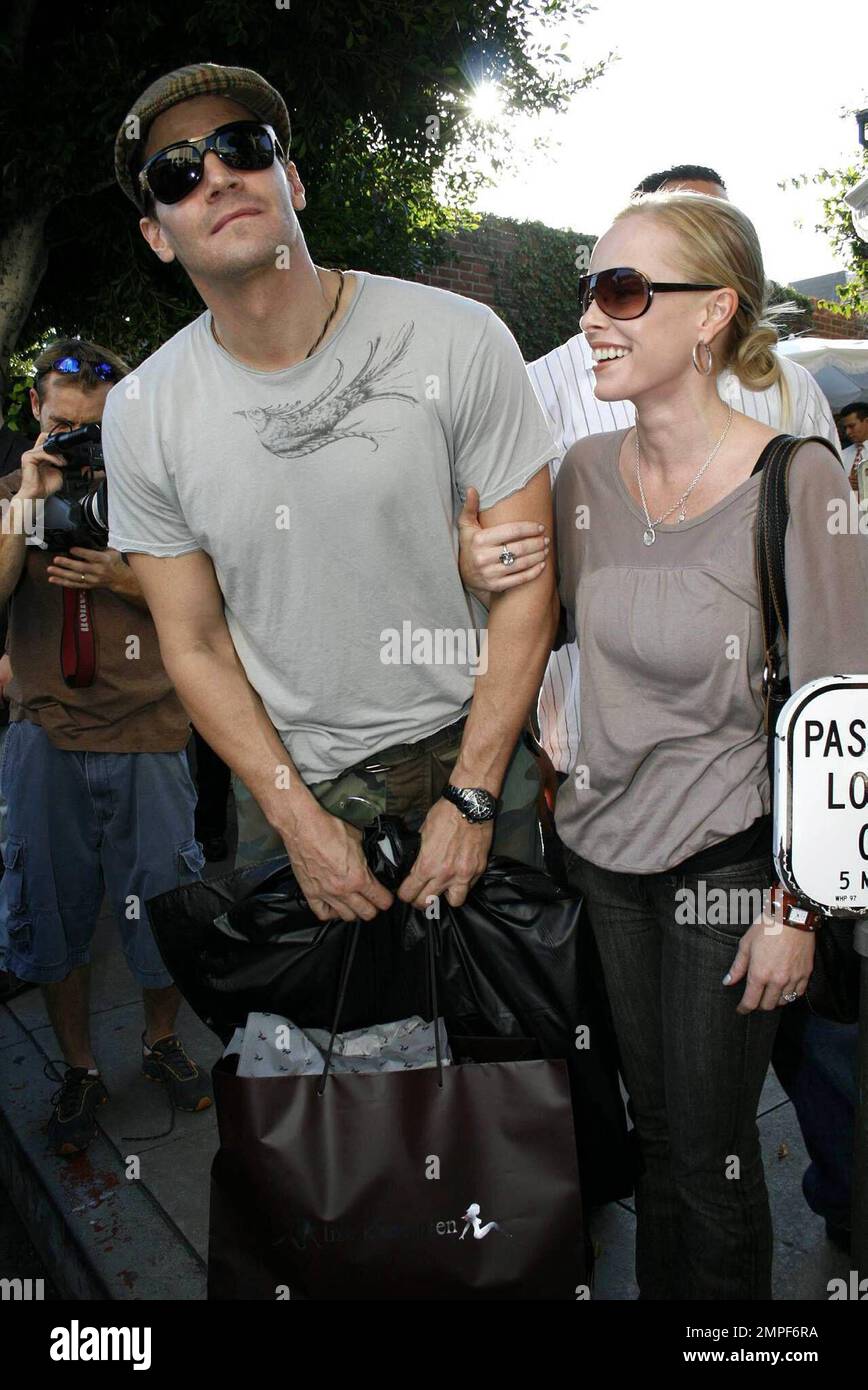 "Bones" star David Boreanaz and actress wife (and former Playboy ...