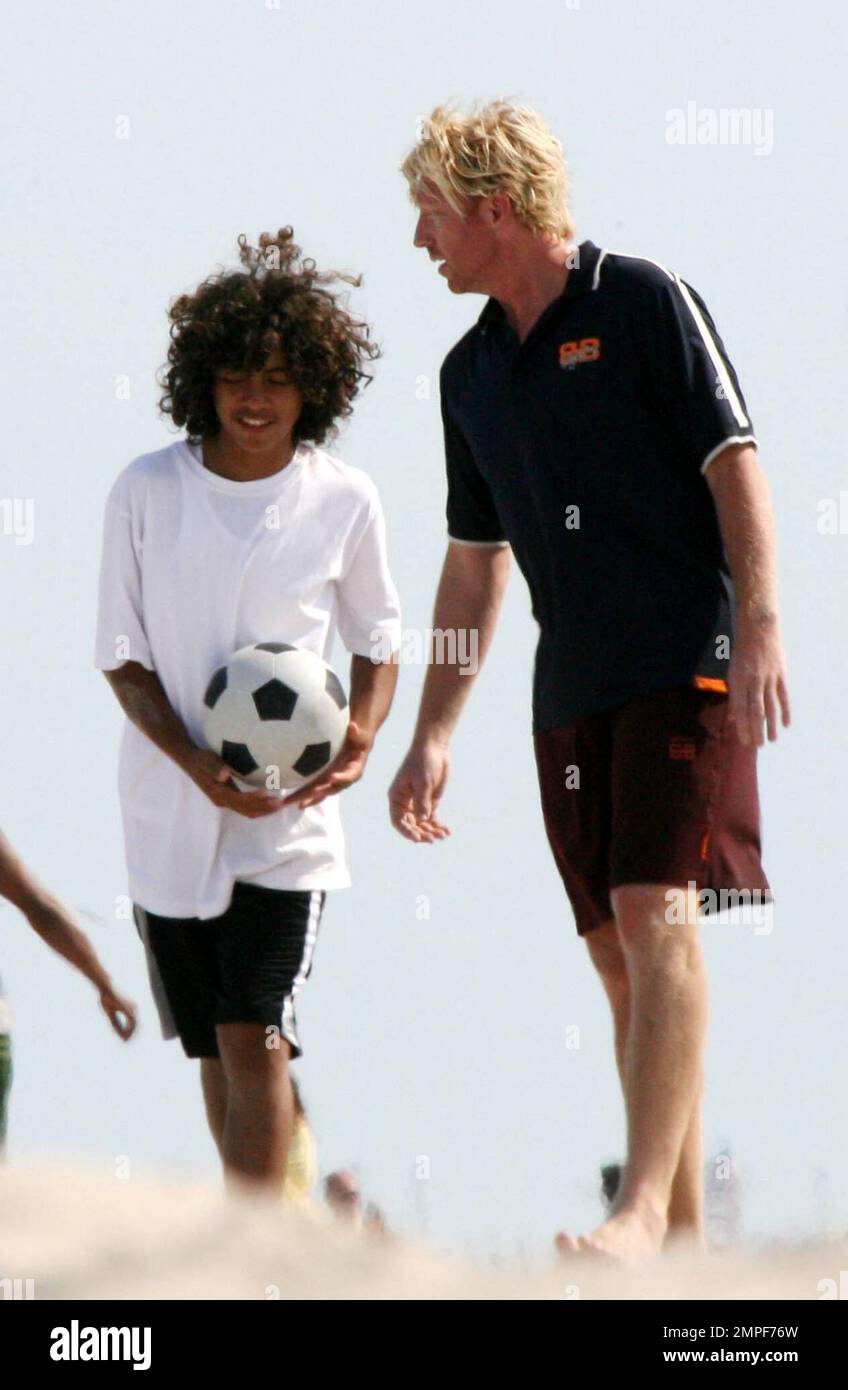 Exclusive!! Boris Becker and sons spend a day on Miami Beach with ...