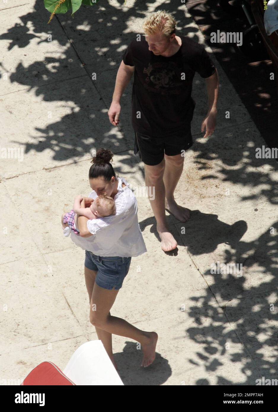 EXCLUSIVE!! Boris and Sharlely Becker spend time at the pool with their ...