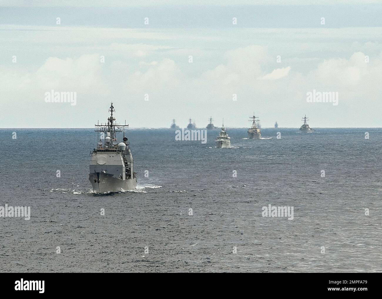 Ticonderoga-class guided missile cruiser USS Normandy (CG 60), Royal ...