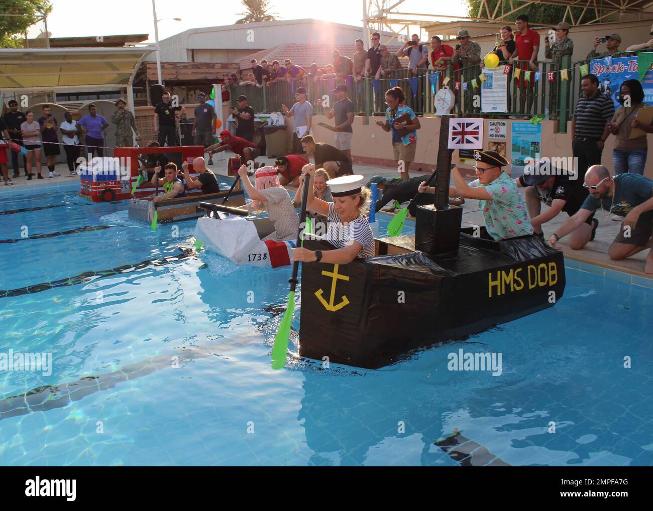 Cardboard boats hi-res stock photography and images - Alamy