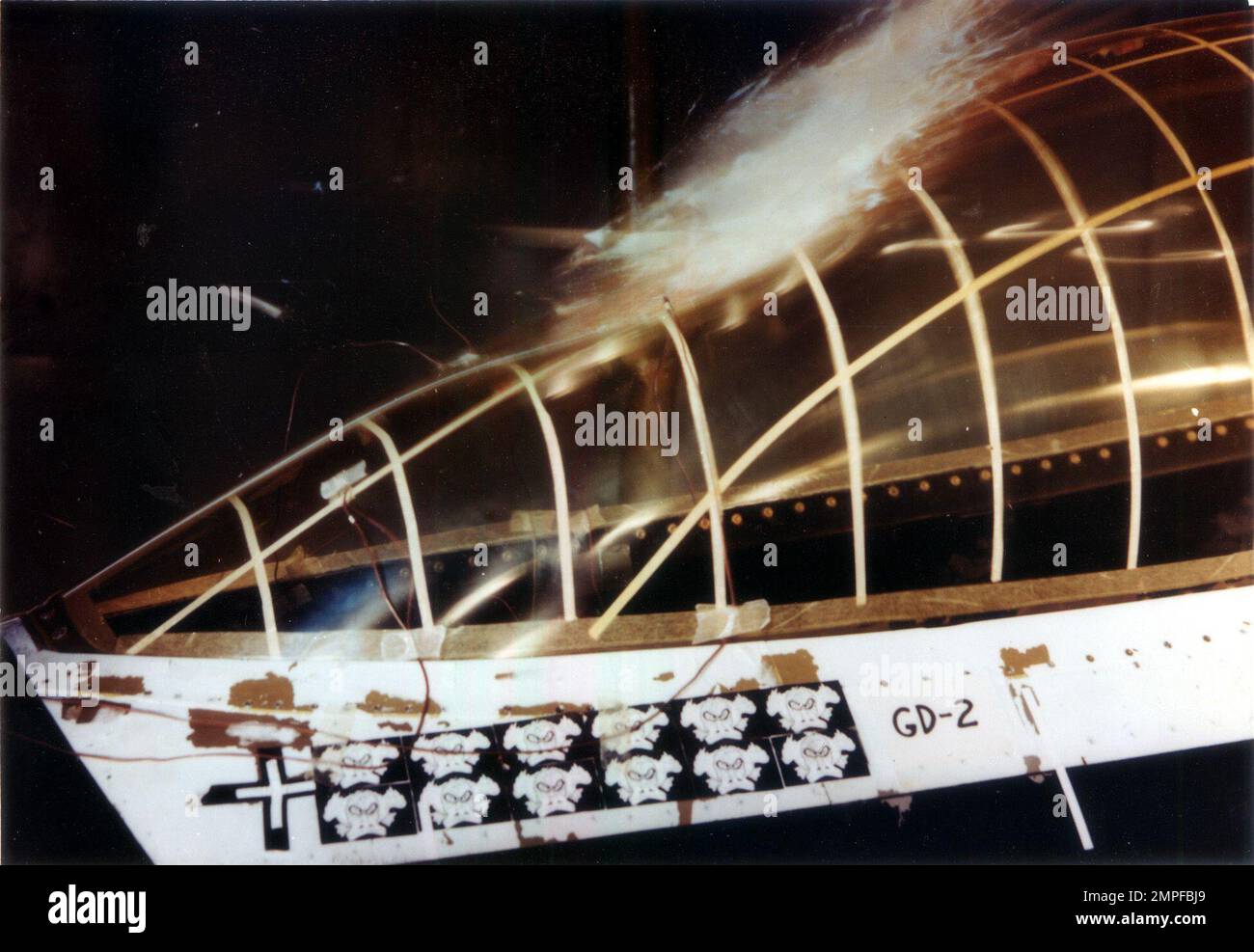 A chicken carcass launched at the Bird Impact Range at Arnold Air Force ...