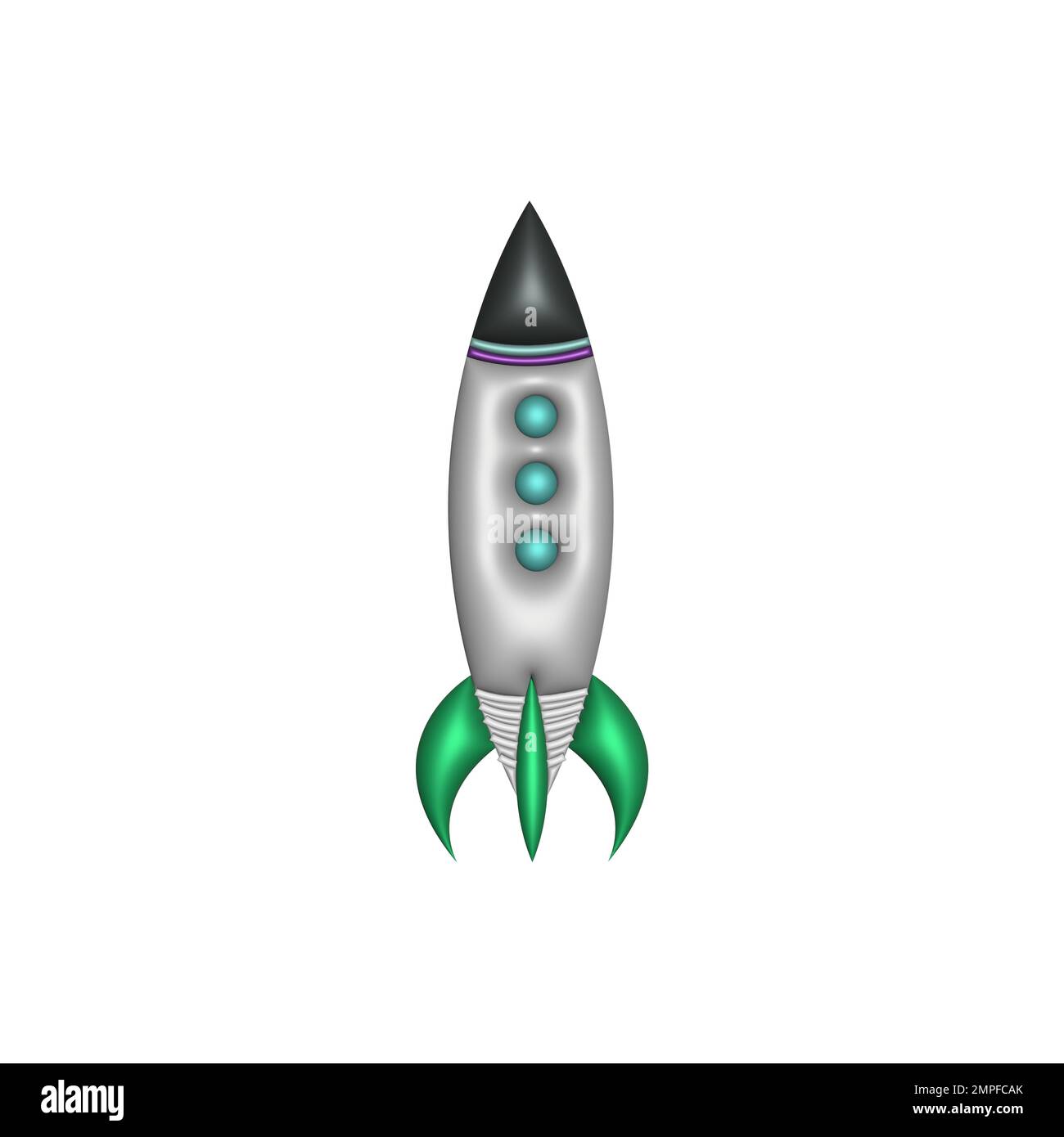 3d rocket spaceship. 3d design element In plastic cartoon style. Icon ...