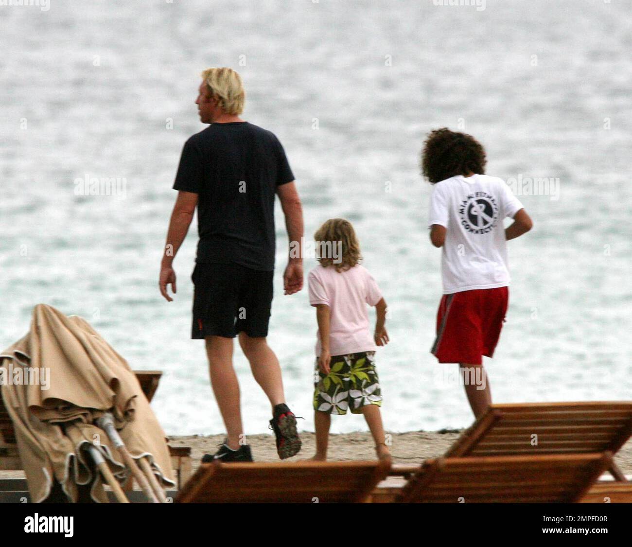 Exclusive!! Tennis ace Boris Becker spends some time on Miami Beach ...