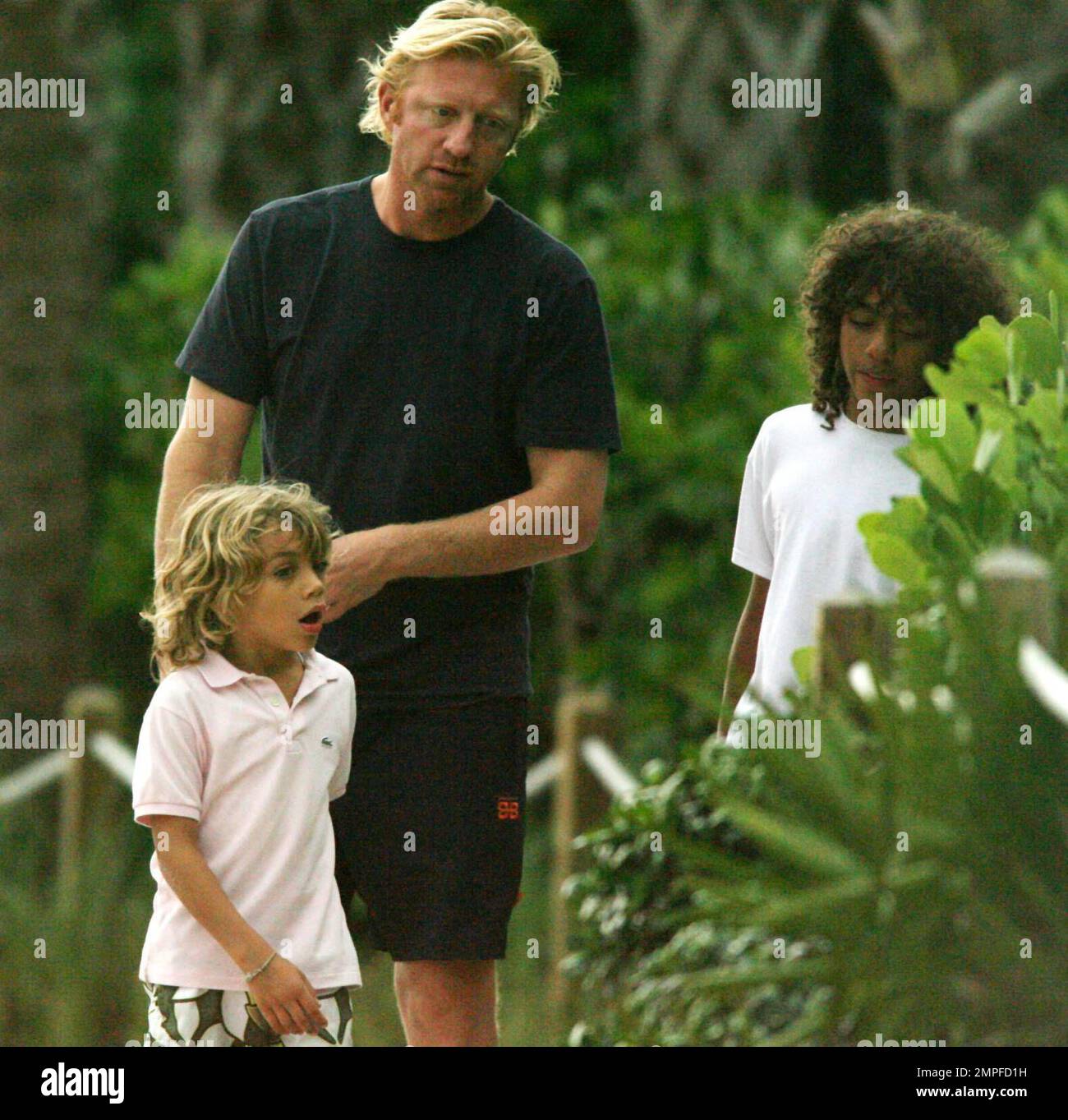 Exclusive!! Tennis ace Boris Becker spends some time on Miami Beach ...
