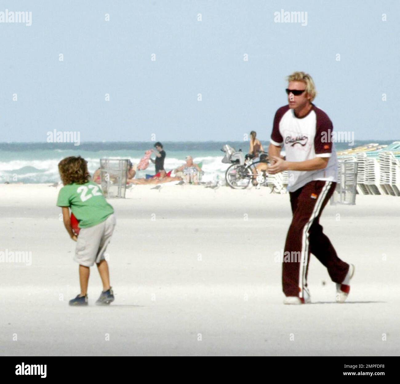 Boris Becker and sons spend an afternoon playing football and having ...