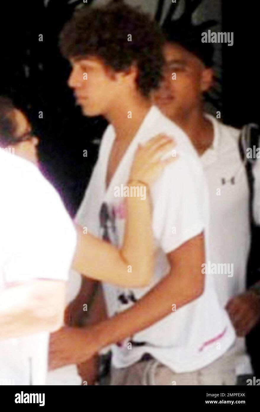 Noah Becker, 16, son of German tennis star Boris Becker, leaves his ...