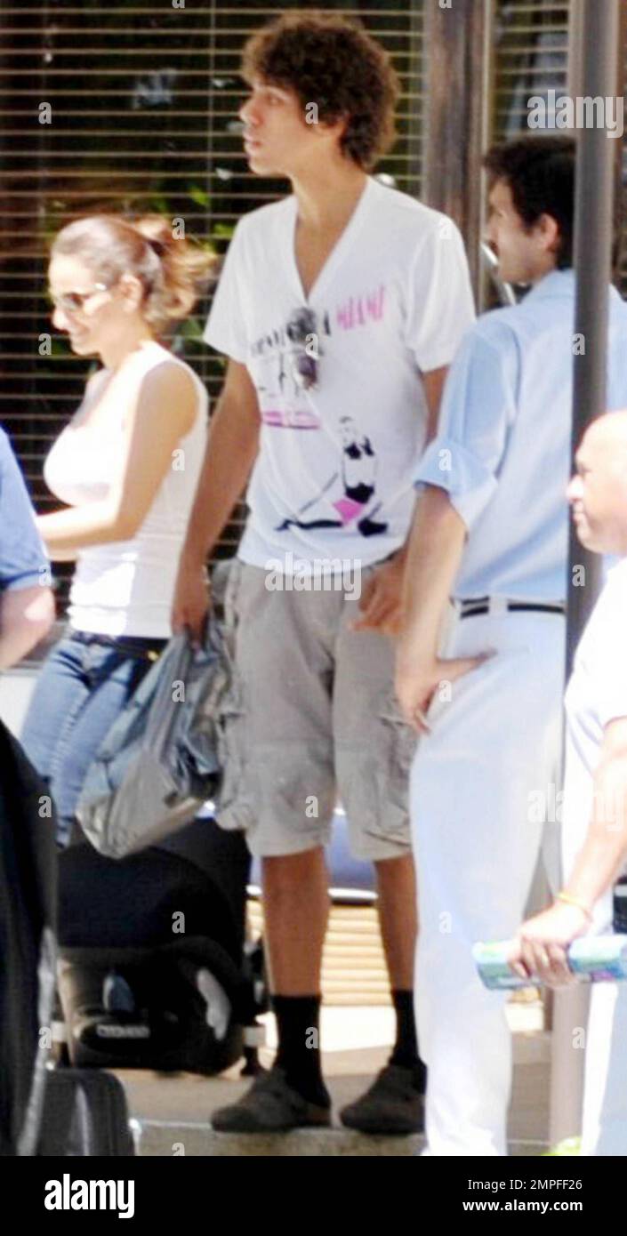 Noah Becker, 16, son of German tennis star Boris Becker, leaves his ...