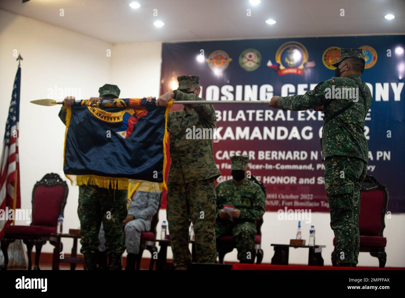 Philippine Marine Corps Brig. Gen. Raul Caldez, exercise director, and ...