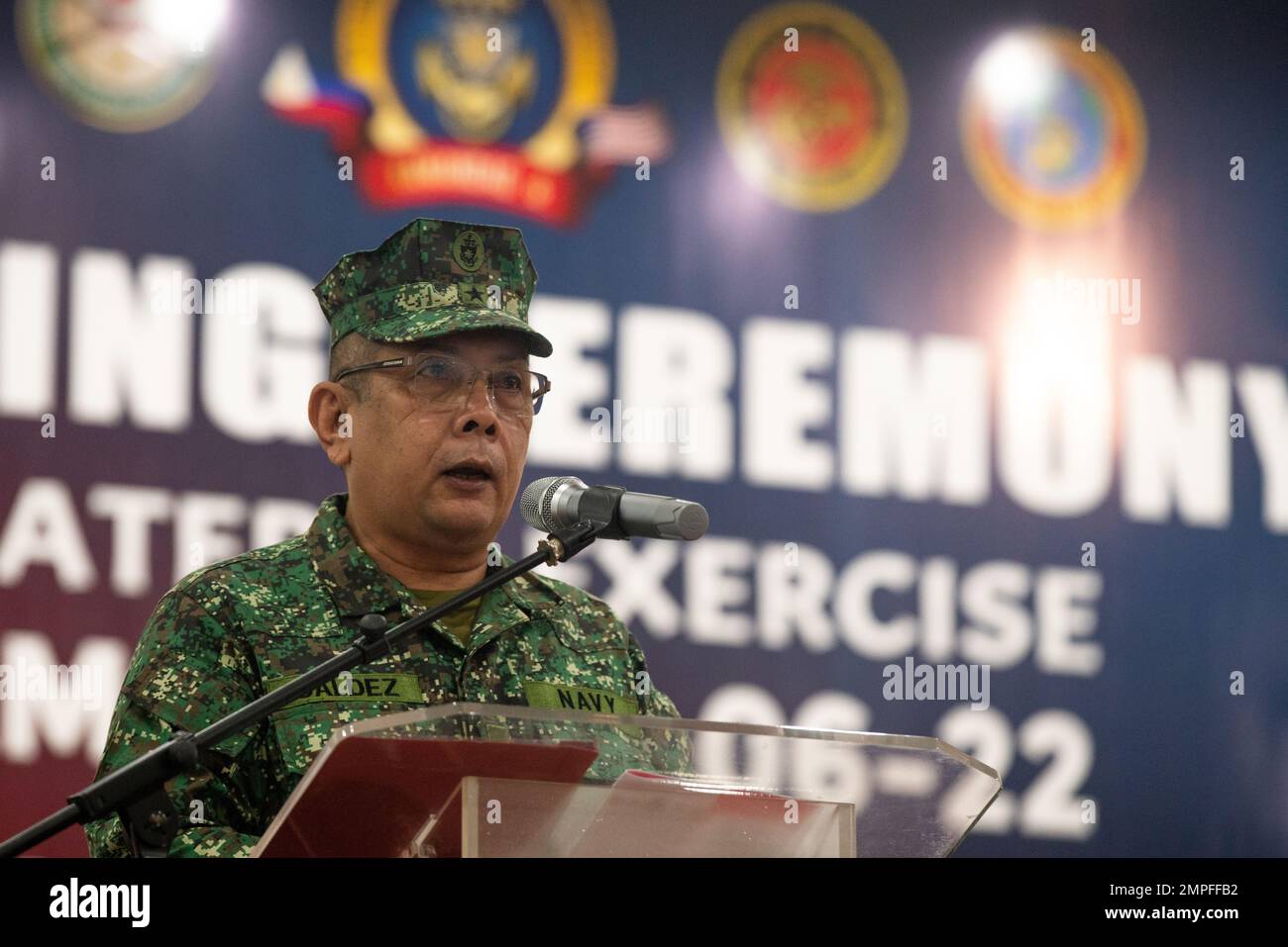 Philippine Marine Corps Brig. Gen. Raul Caldez, exercise director ...