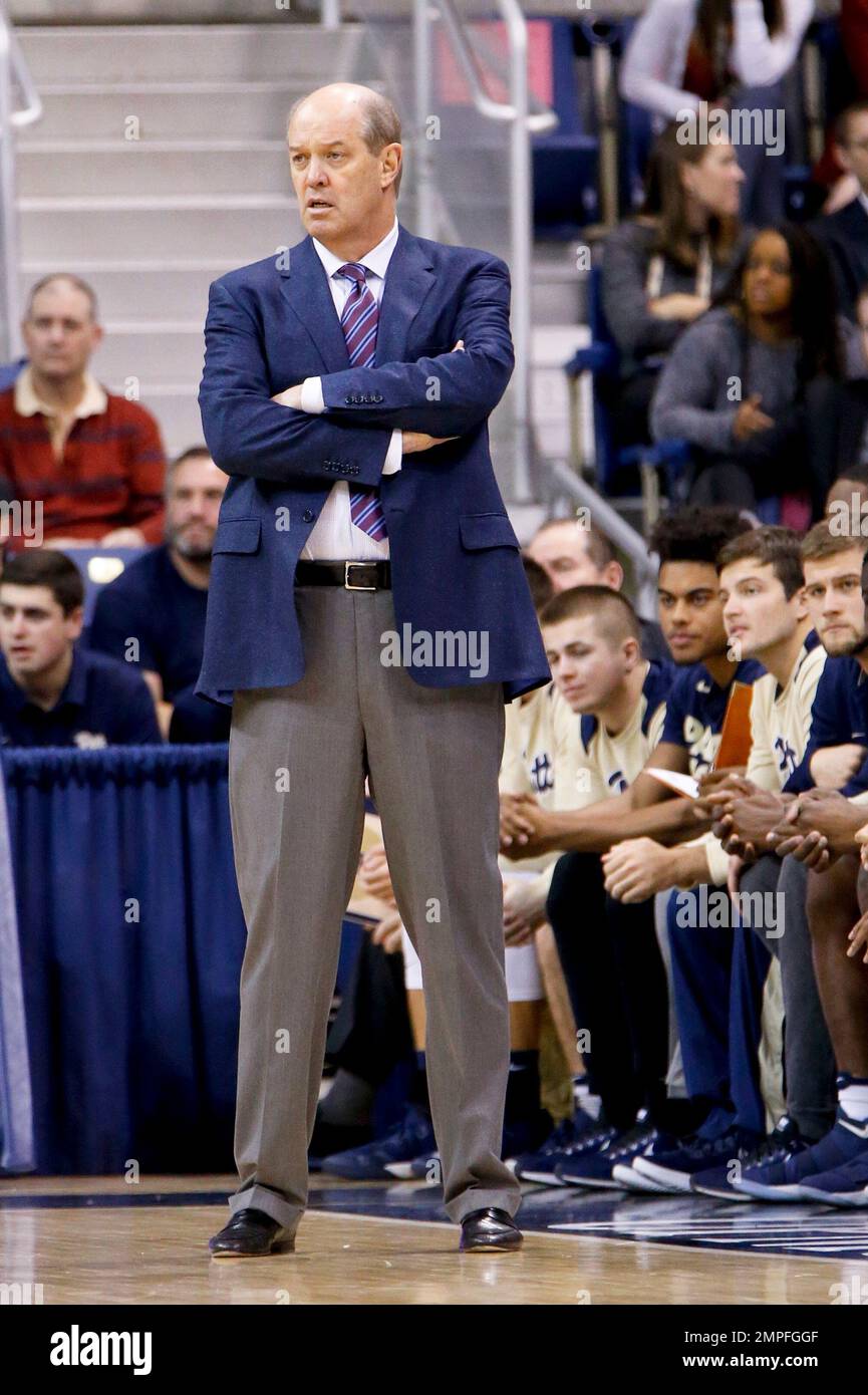 Pittsburgh head coach Kevin Stallings watches as his team plays against ...