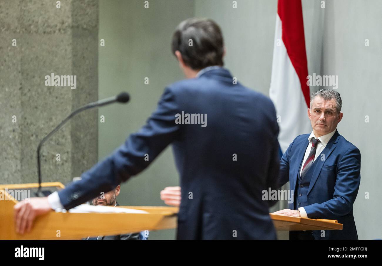 THE HAGUE - Tom van der Lee (GL) during the weekly question hour in the ...