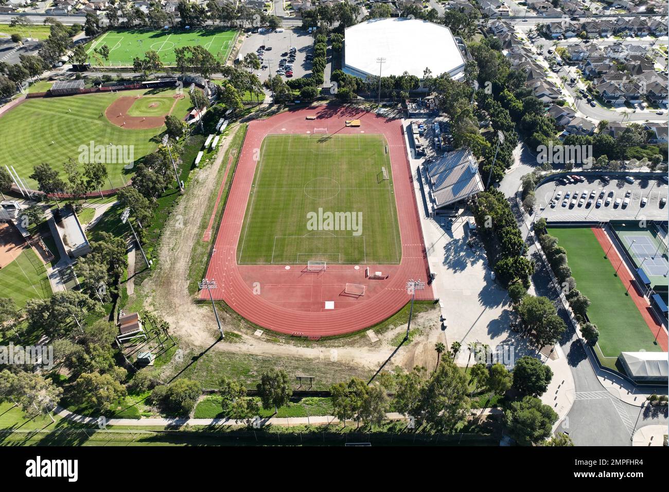 A general overall aerial view of Toro Stadium, Friday, Jan. 27, 2023 ...