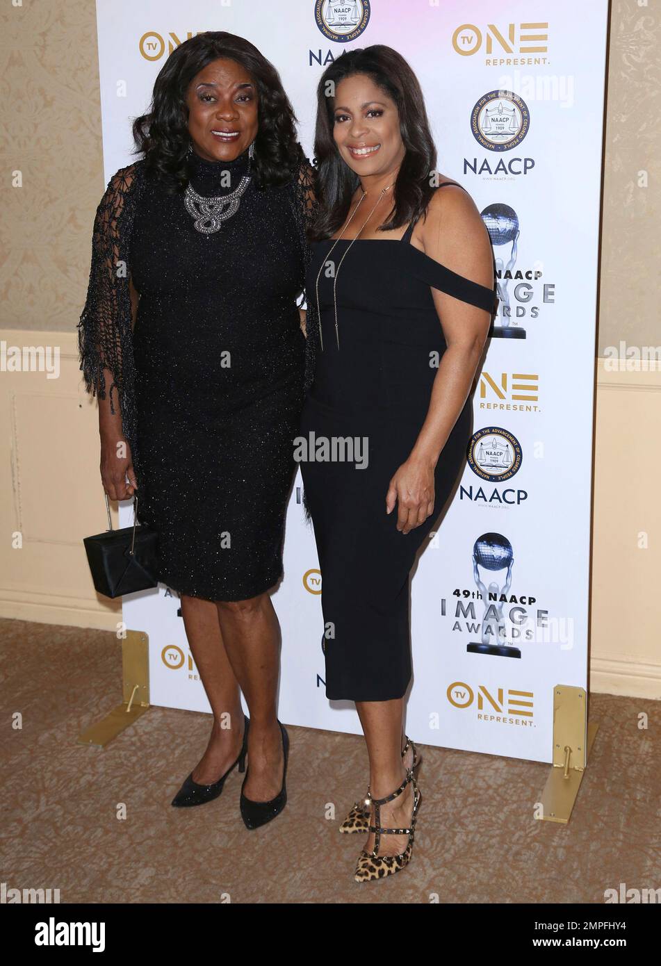 Loretta Devine, left, and Michelle Rice, general manager of TV One ...
