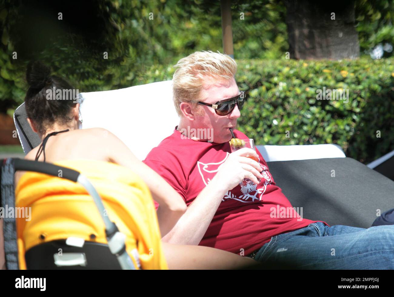 German tennis ace Boris Becker, wife Sharlely and son Amadeus enjoy the ...