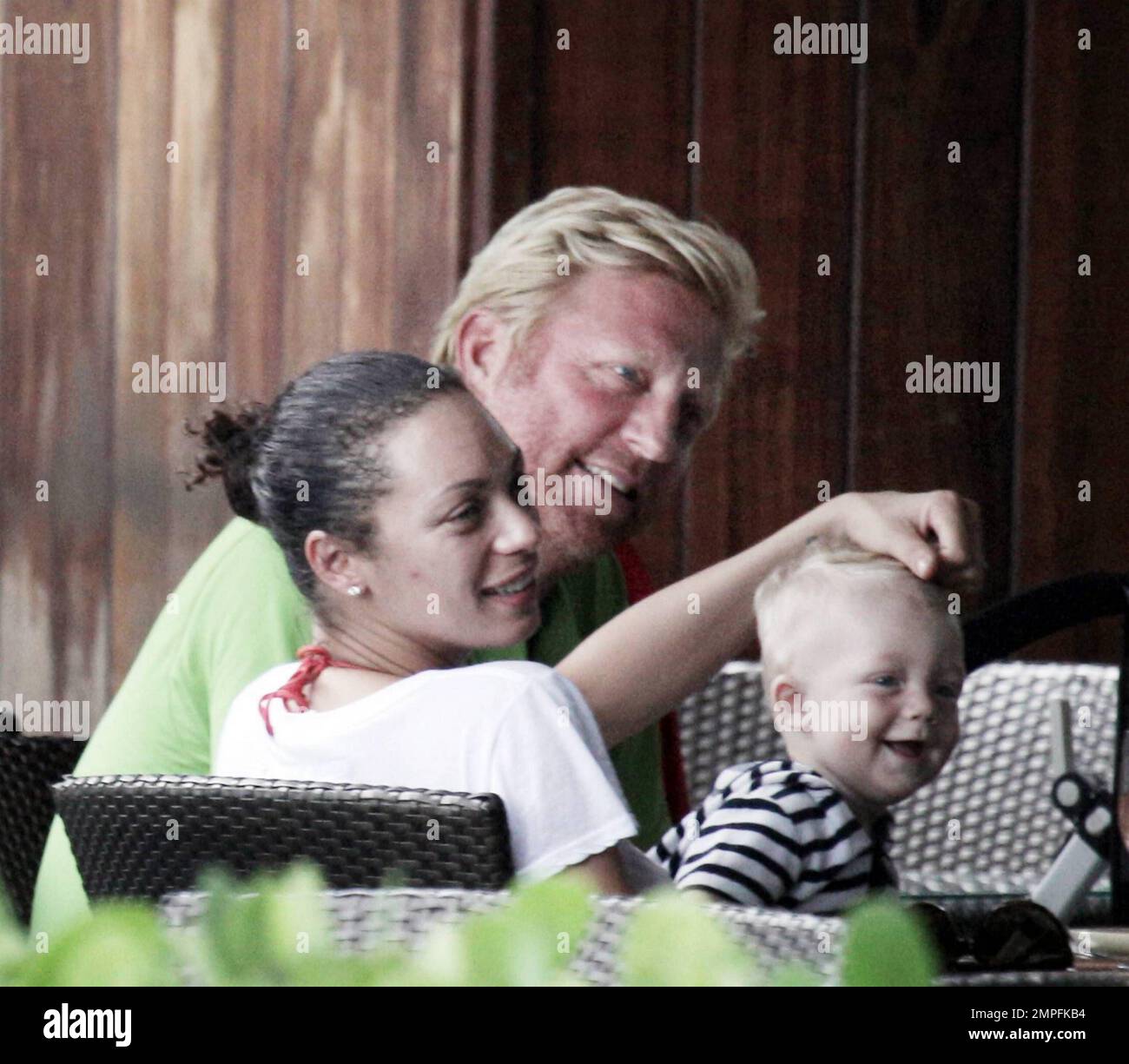 German tennis player Boris Becker and his wife Sharlely 'Lilly ...