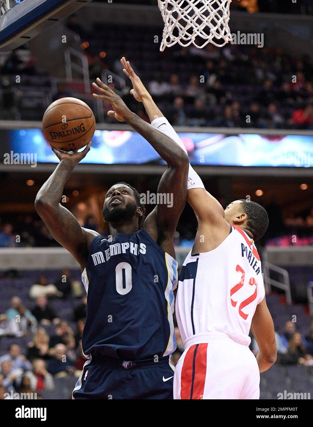 Memphis Grizzlies forward JaMychal Green (0) goes to the basket against ...