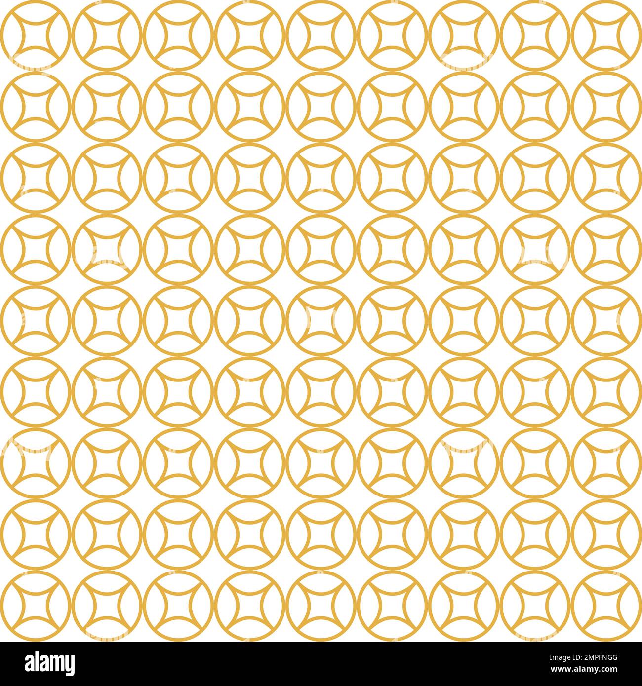 Seamless vector pattern of circles and concave rhombuses inside on ...