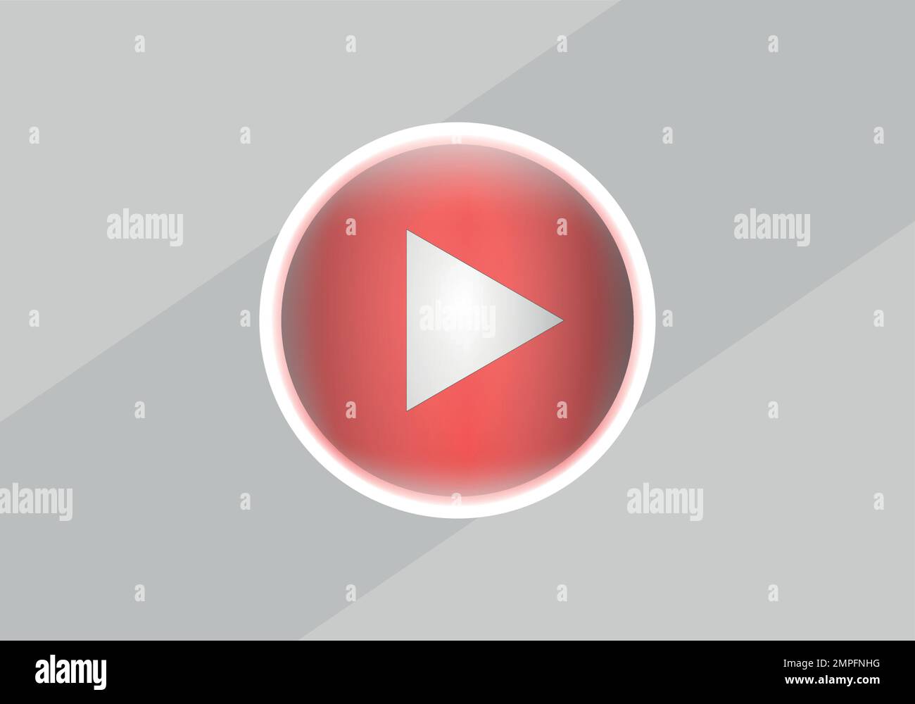 Red play button. Website icon symbol. Vector web button. Stock image. EPS 10 Stock Vector Image ...