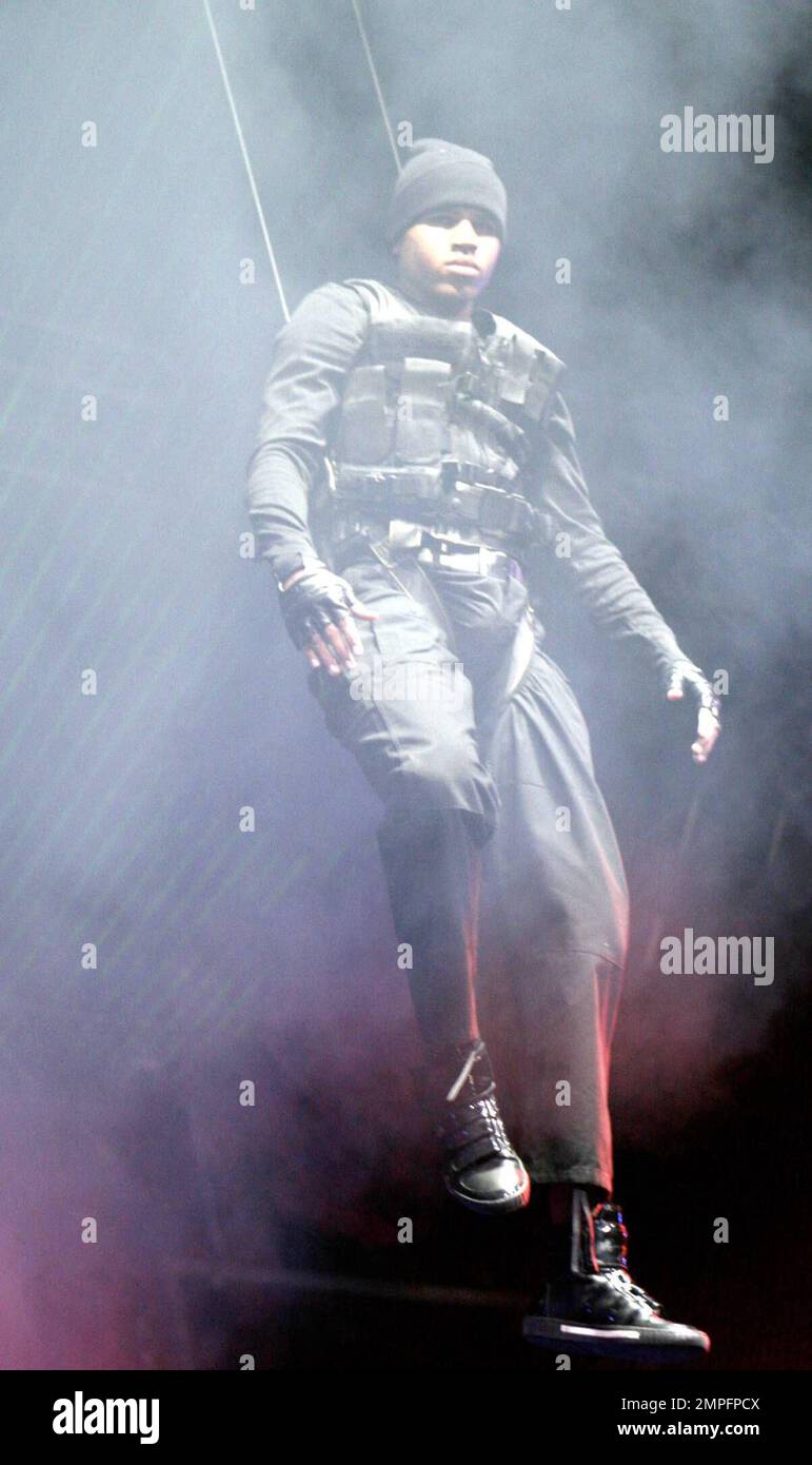 Rapper Bow Wow and singer Chris Brown performed in concert as part of ...