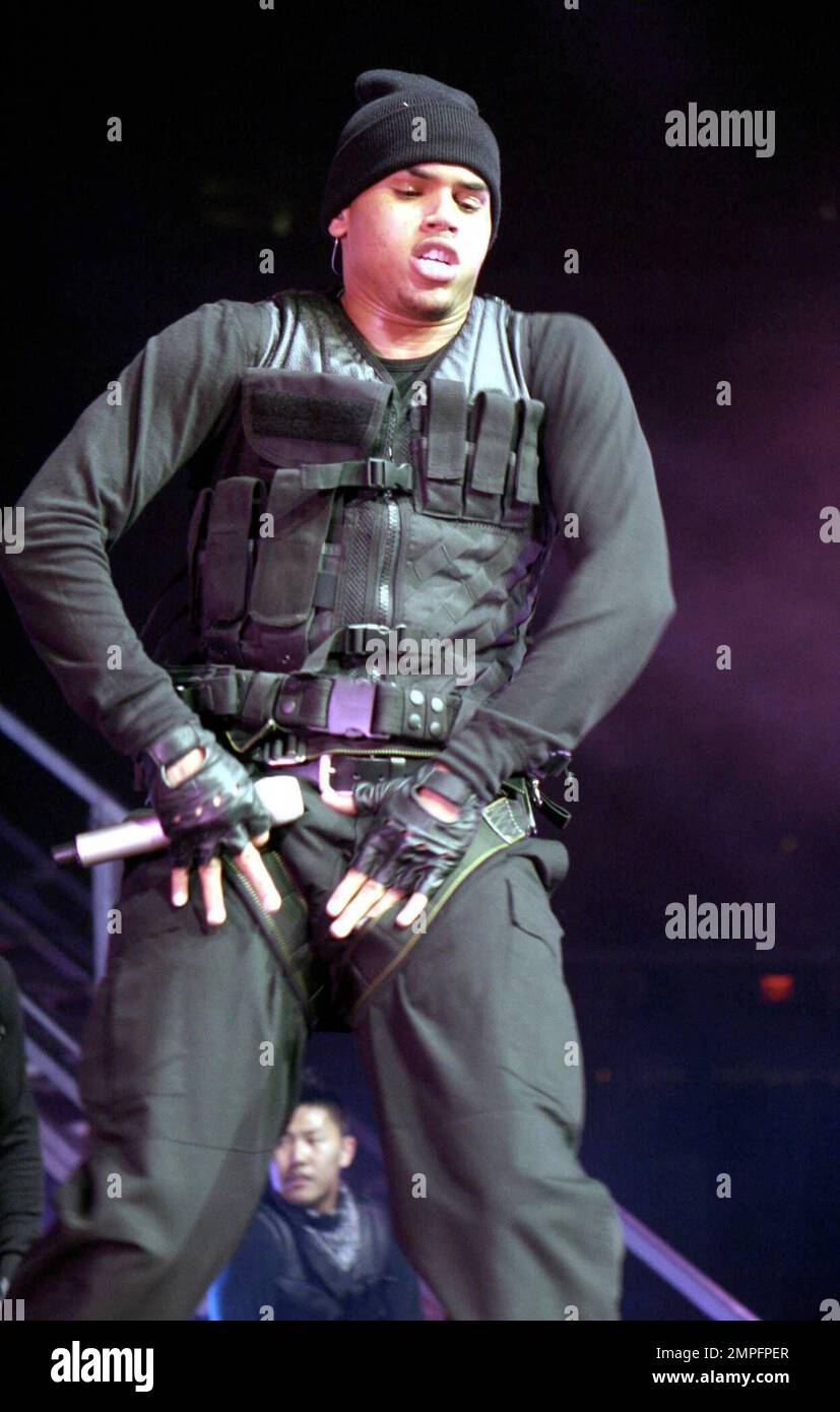 Rapper Bow Wow and singer Chris Brown performed in concert as part of ...