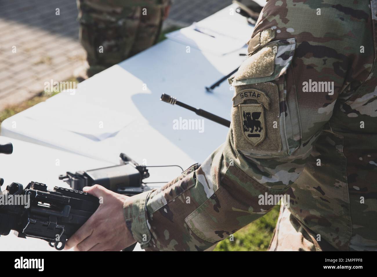 U.S. Army Soldier assigned to the U.S. Army Southern European Task ...