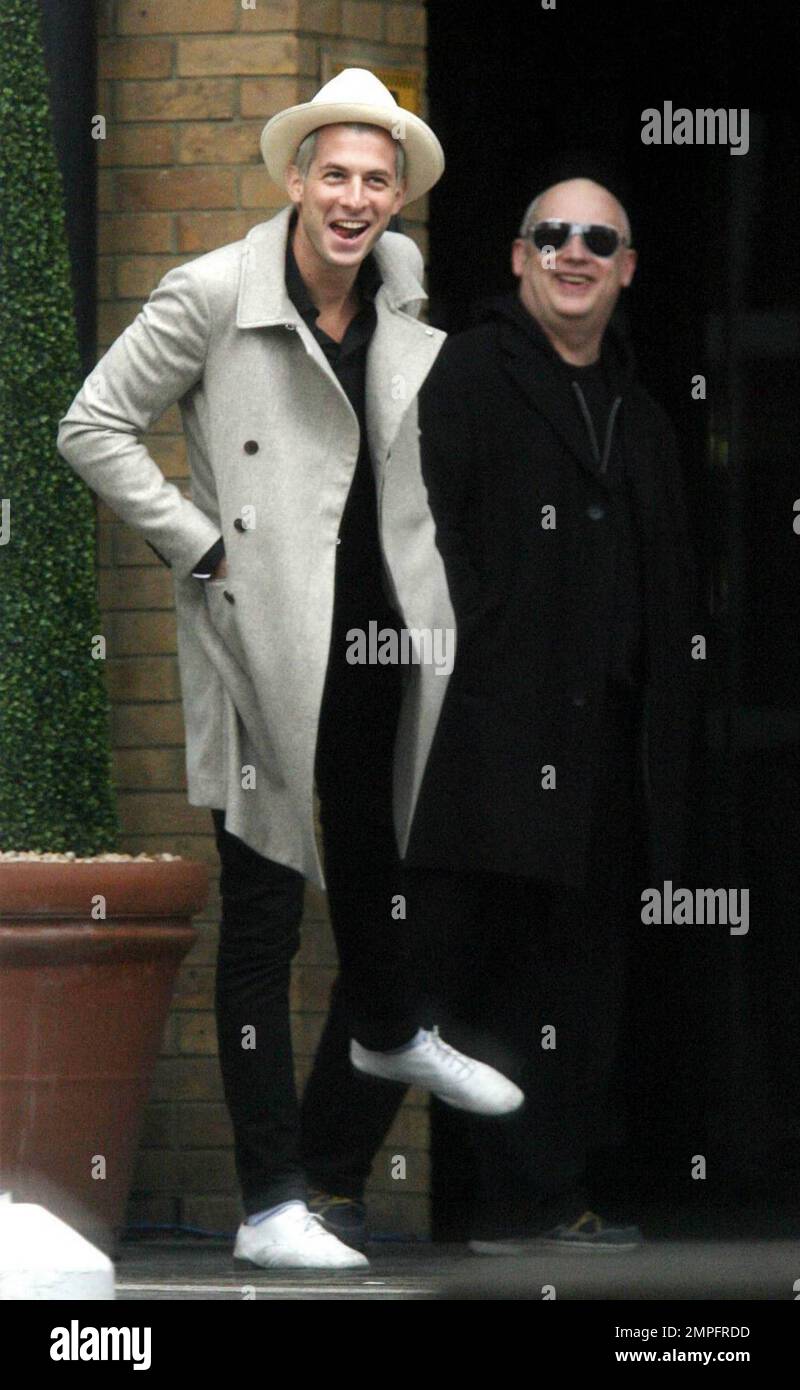 EXCLUSIVE!! Boy George covers his face with his hood as he walks with ...