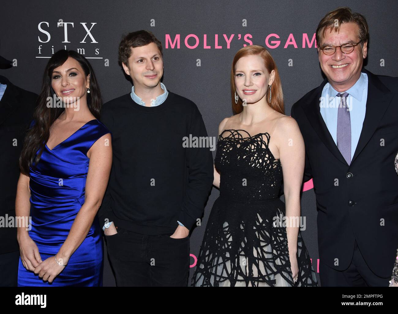 The Real-life subject of the film, Molly Bloom, left, actor Michael ...