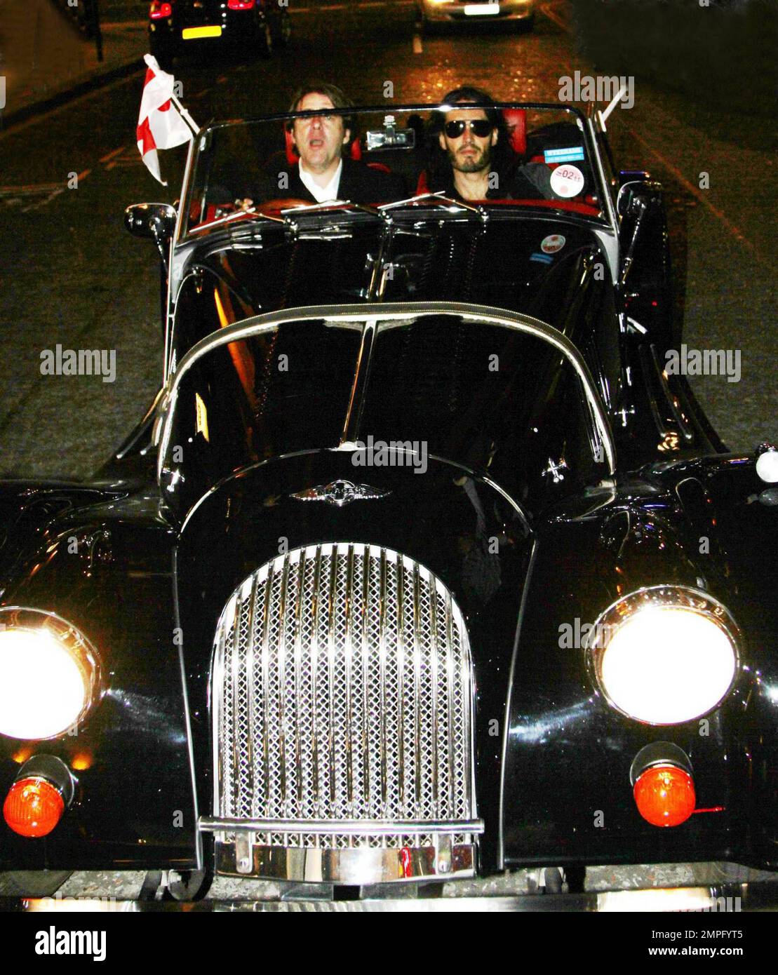 Russel Brand and Johnathan Ross arrive at the Pre Wimbledon Party held ...