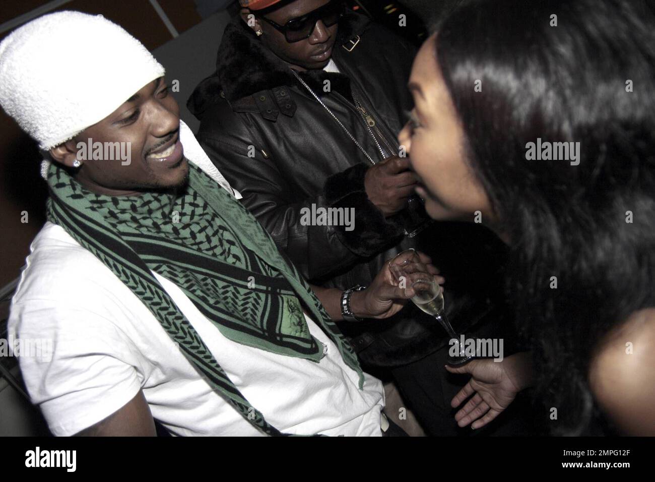 Actress and singer Brandy parties with rapper Ray J at the nightclub ...
