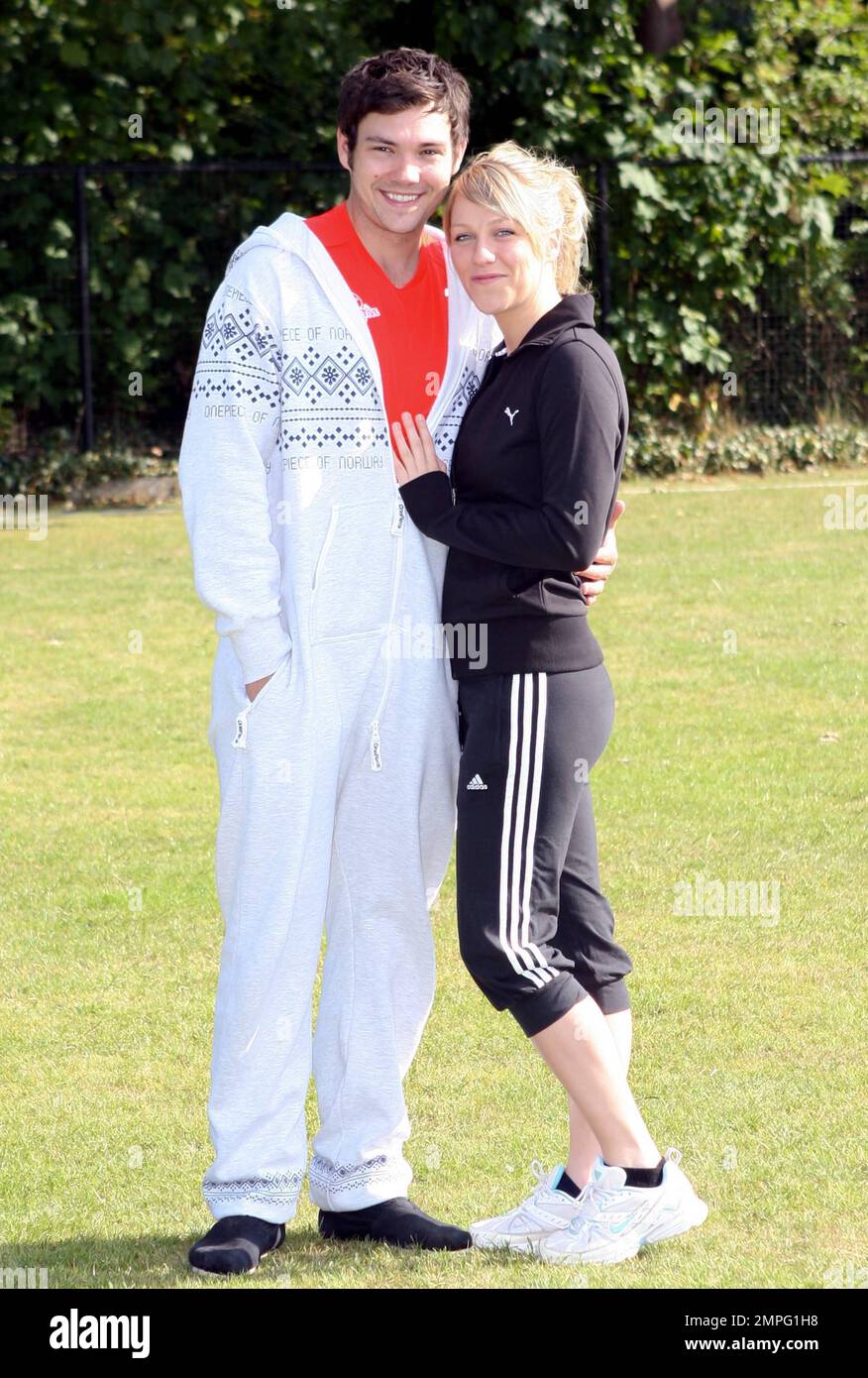 Sam Attwater and Chloe Madeley at the unveiling of Richard Branson's ...