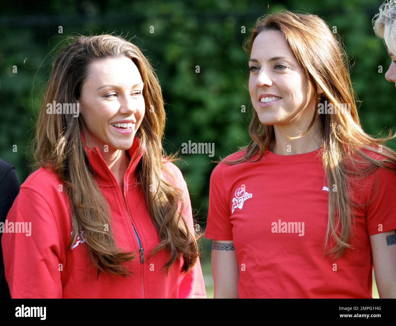 Michelle Heaton and Melanie Chisholm at the unveiling of Richard ...