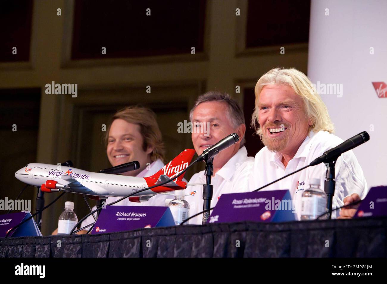 President of Virgin Atlantic Airlines Richard Branson looks to have a ...
