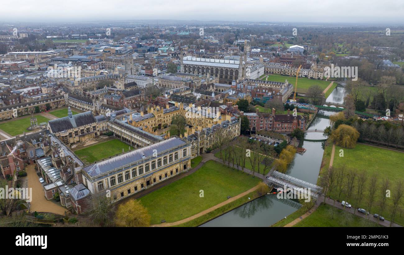 Picture dated January 26th 2023 shows an aerial view of Trinity and ...