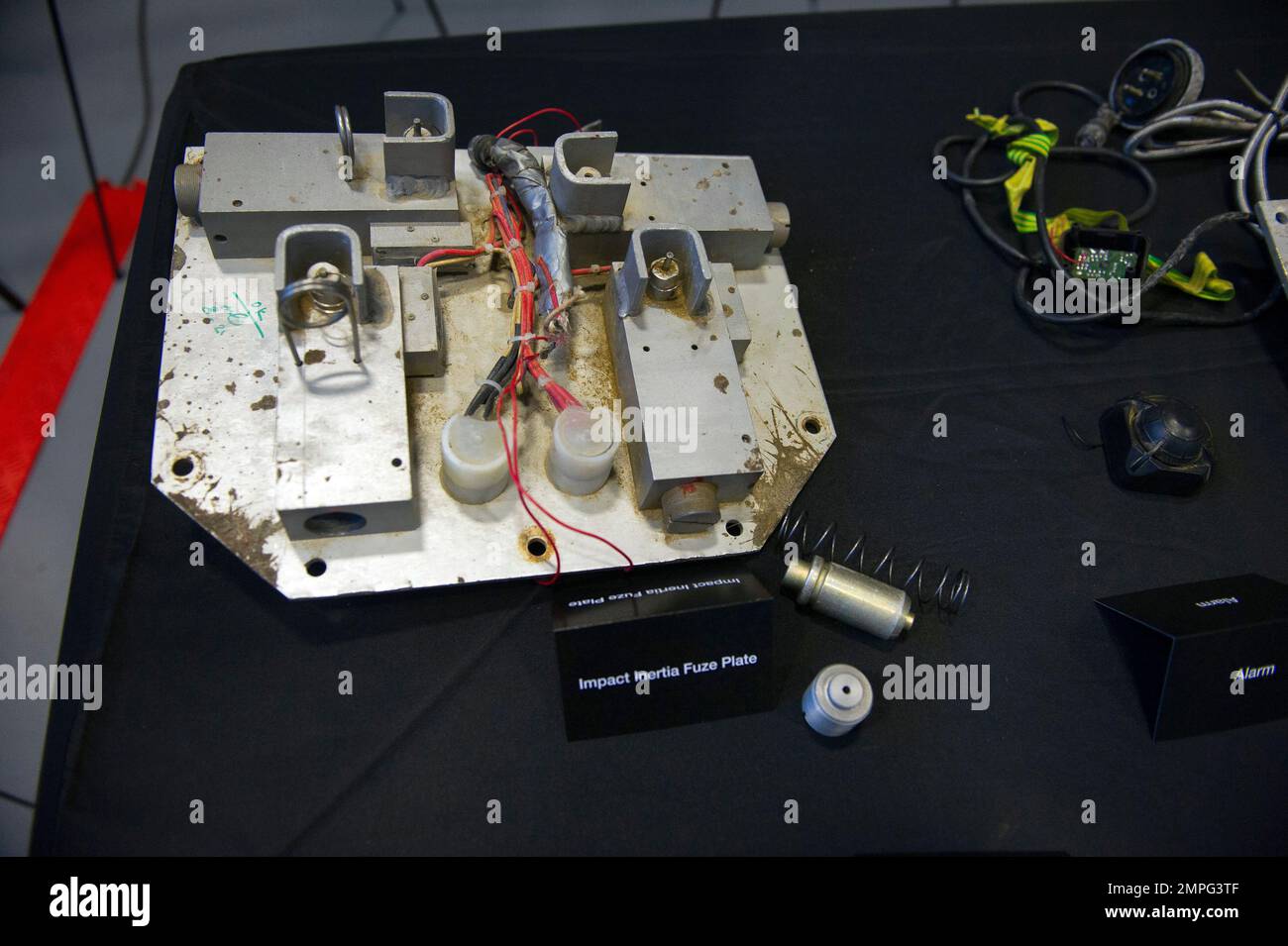 The impace inertia fuse place from an Iranian Qasef-1 Unmanned Aerial ...
